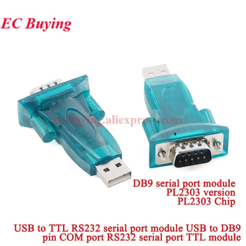 USB-RS232 кабель преобразователь EC Buying DB9 Module PL2303
