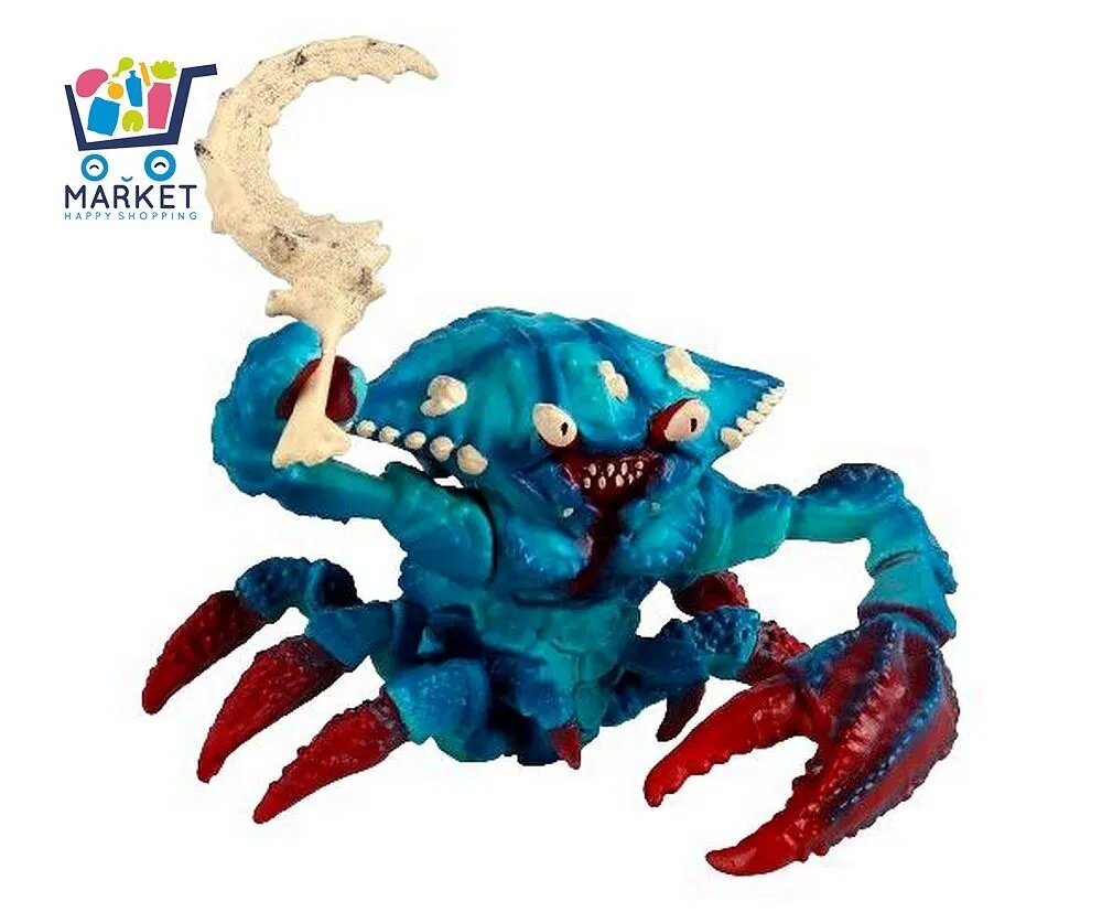 Фигурка Боевой Краб Eldrador Creatures Фигурка для мальчиков пластик коллекционная красная игрушка подарок