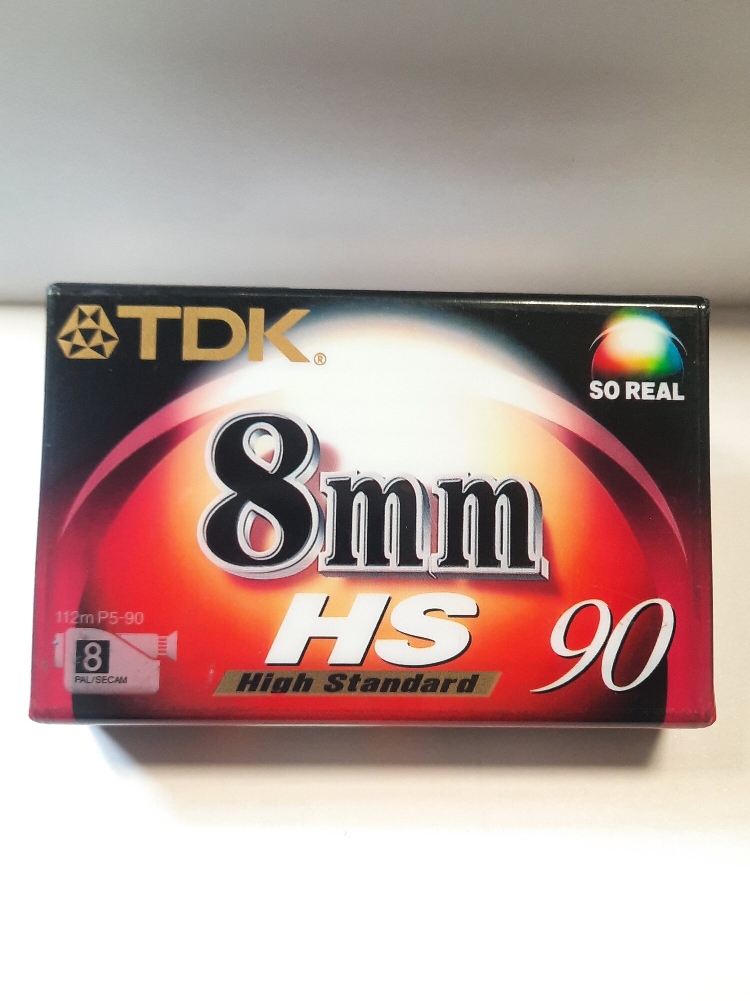 Видеокассета для цифровых видеокамер формата 8 мм, TDK, HS90, P5-90HSED, 90 минут.