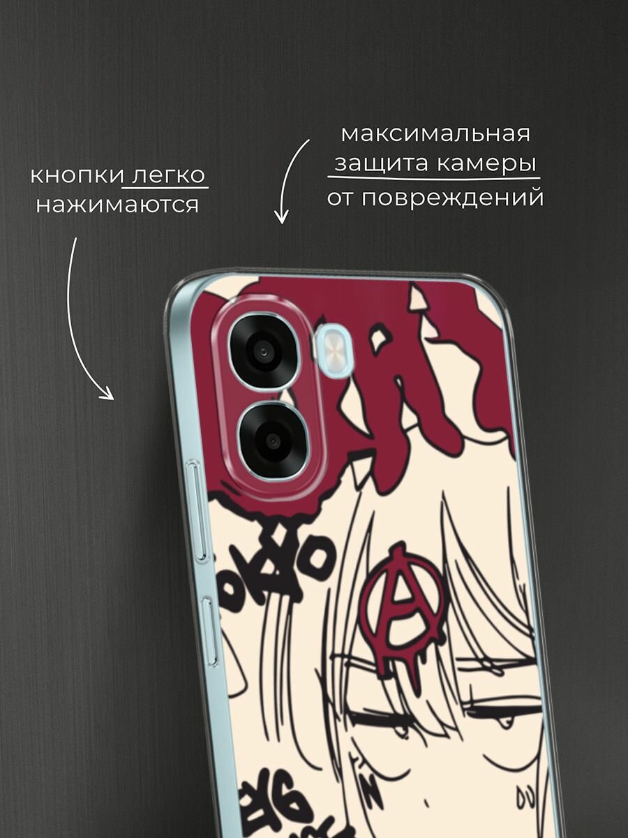 Силиконовый чехол на Oppo A6x / Оппо A6x с принтом Anime doodle — фото 1