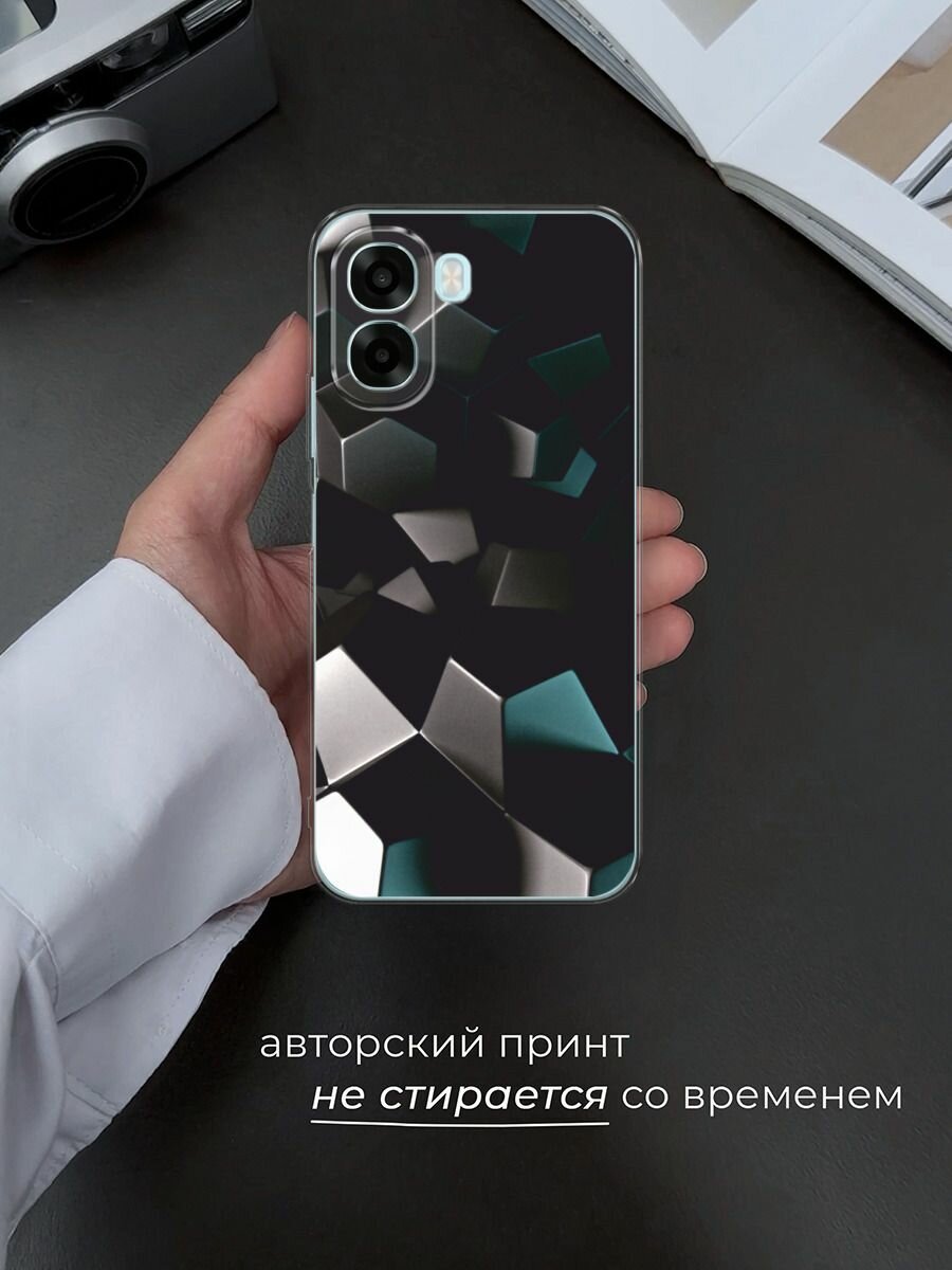 Силиконовый чехол на Oppo A6x / Оппо A6x с принтом Геометрия 20 — фото 1