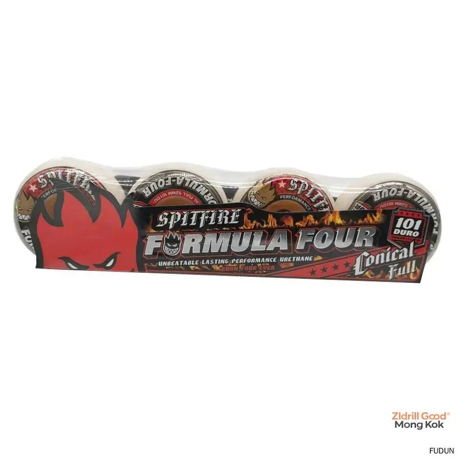 Колеса для скейтборда SPITFIRE FORMULA FOUR CONICAL FULL 52MM 101DU Білі — фото 1