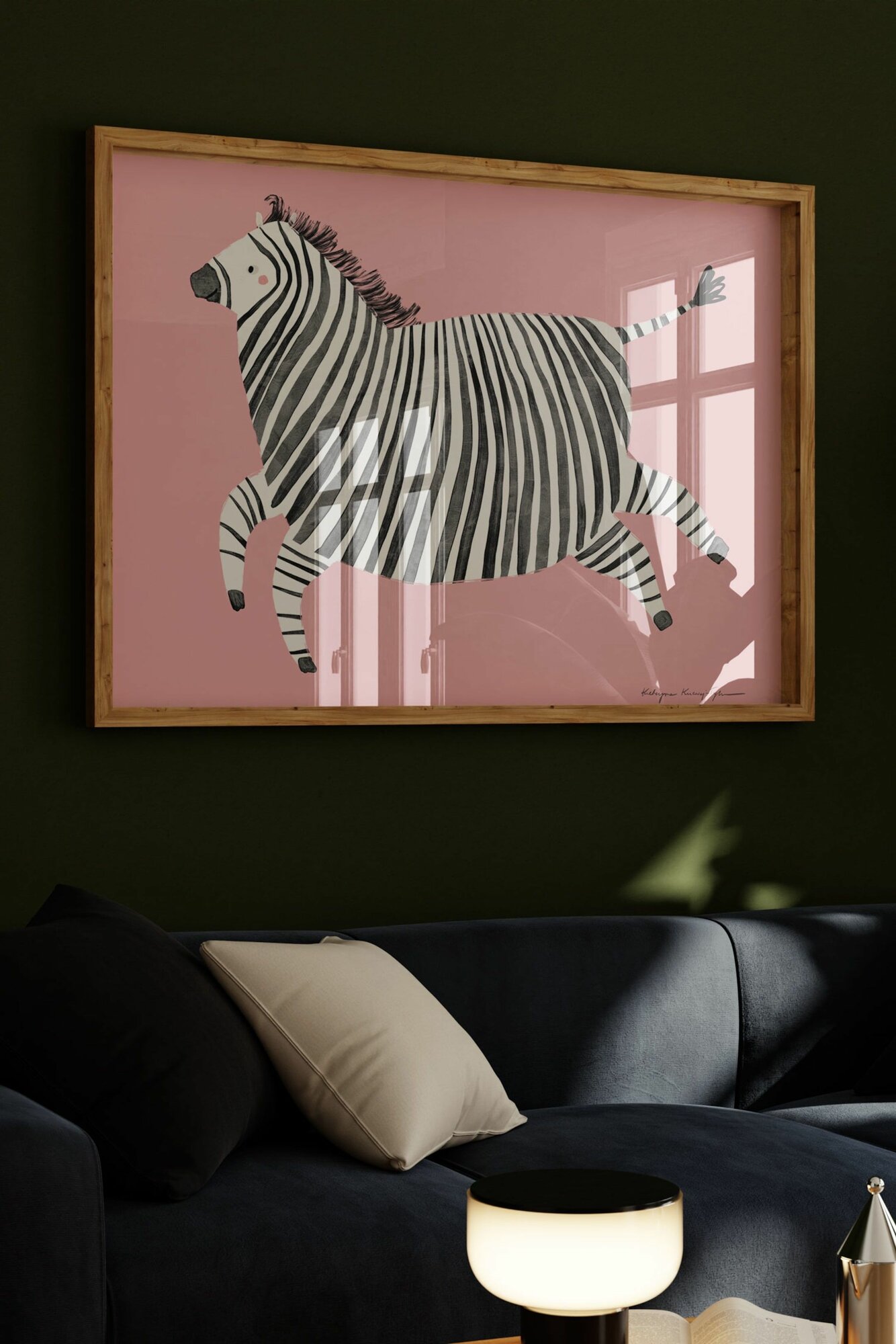 Плакат H&M размер 50х70 см Wild Apple - Zebra, цифровая печать, без рамы — фото 1