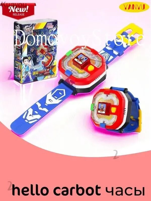 Детские игрушки вызывают часы hello carbot Часы наручные трансформеры для детей