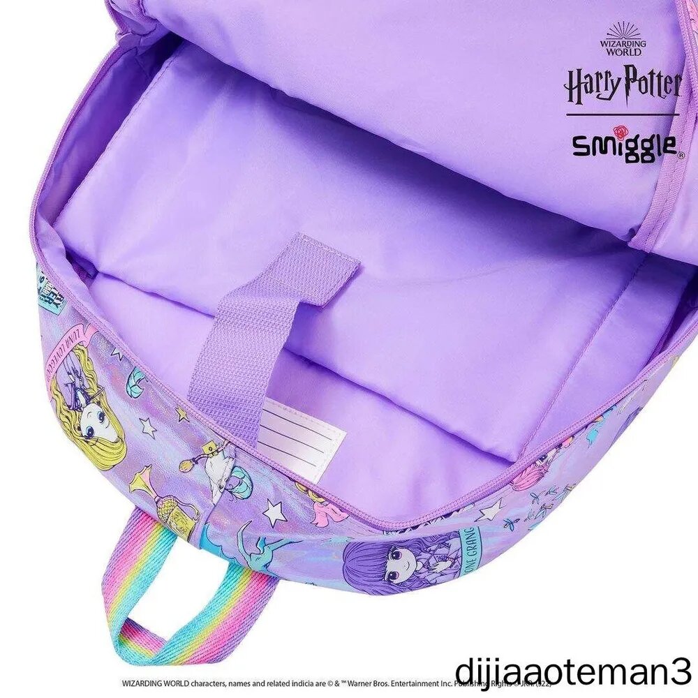 Smiggle x Harry Potter школьный рюкзак для девочек с рисунком героями комиксов и абстракцией — фото 1