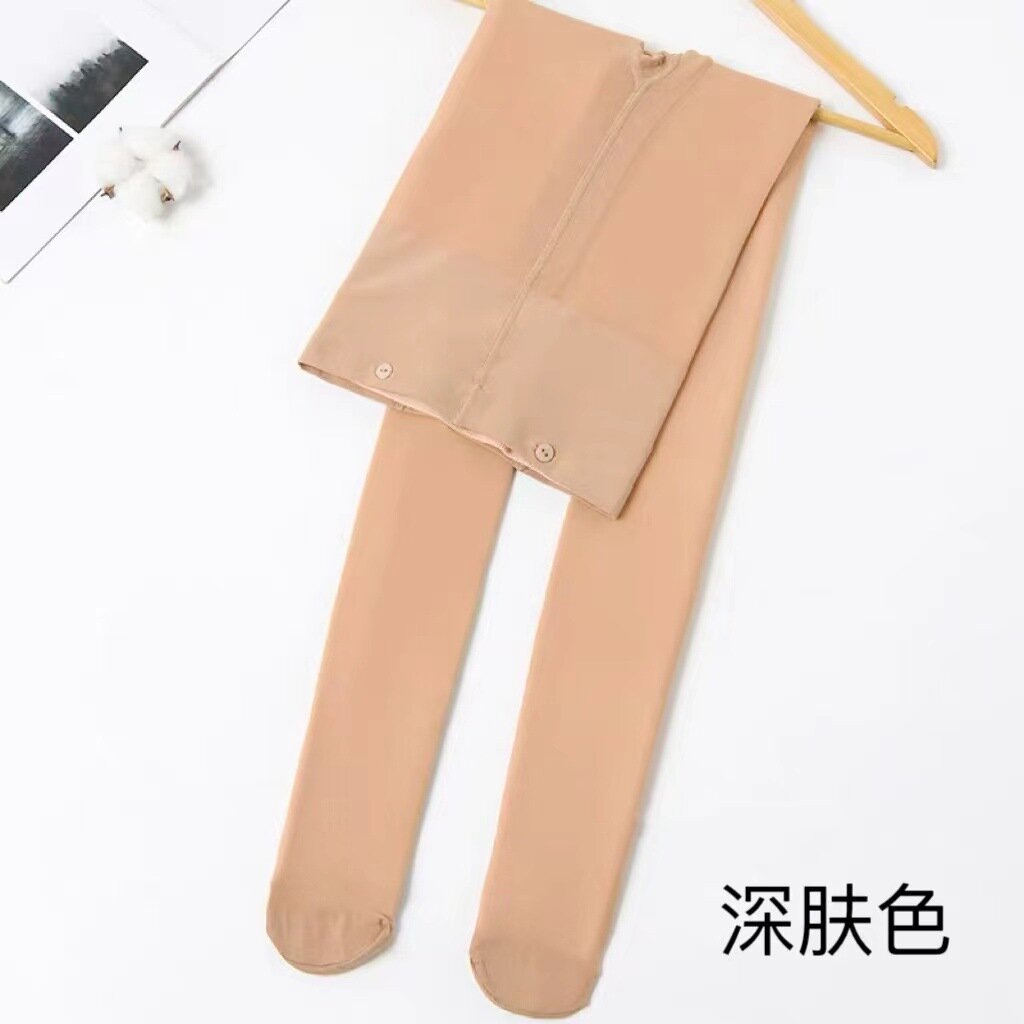 Модель 2025 года: женские двухслойные утепленные колготки с эффектом улучшения внешнего вида кожи, подходят для ношения на улице осенью и зимой, теплые и защищают от солнца.