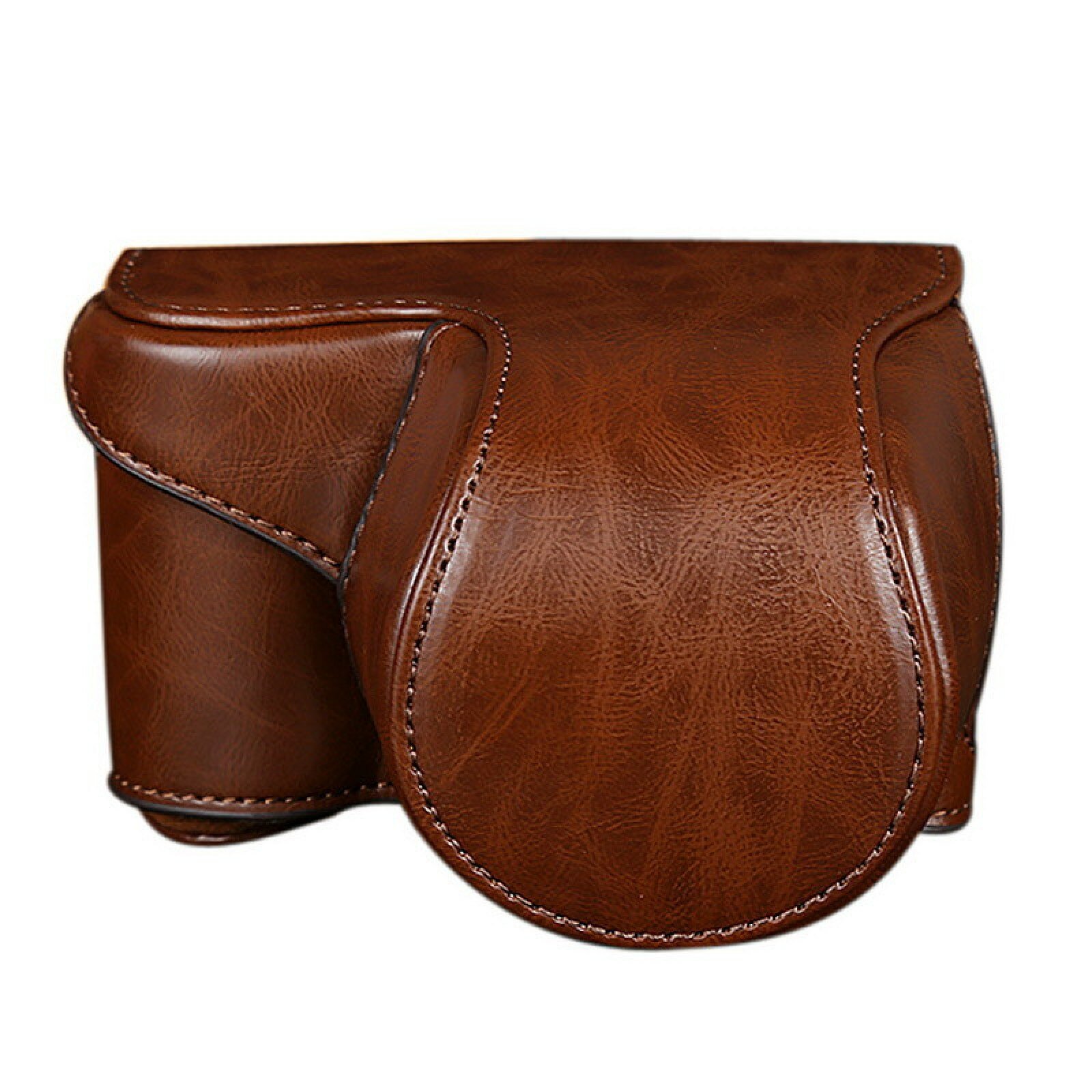 Противоударный чехол-футляр MyPads TC-1714 для фотоаппаратов Fujifilm X-A5, X-A20, X-20 из качественной коричневой кожи