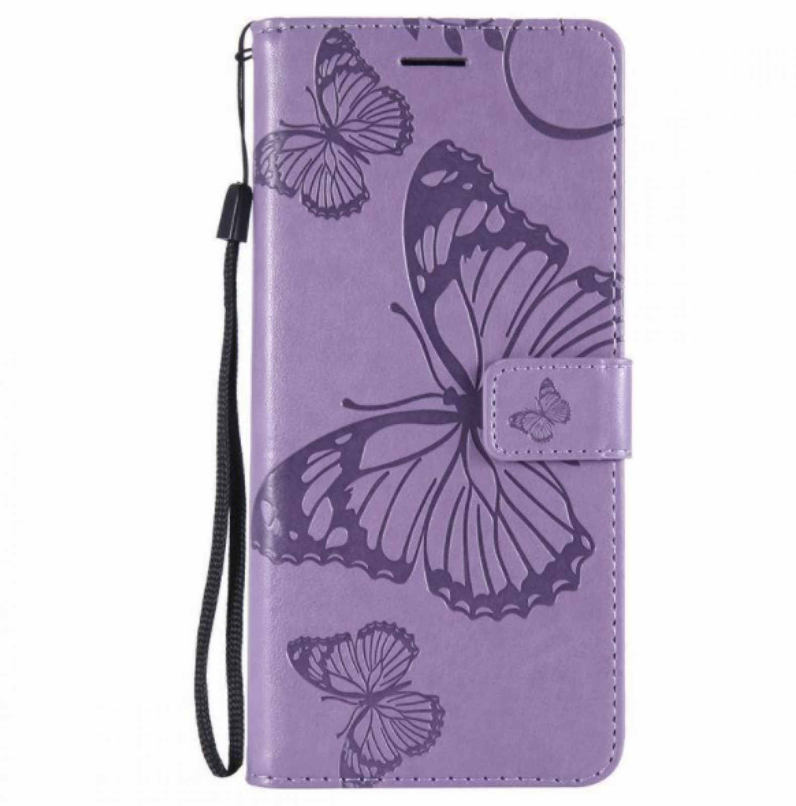 Чехол-книжка MyPads для Huawei Nova 2i и Mate 10 Lite фиолетовый с узорами