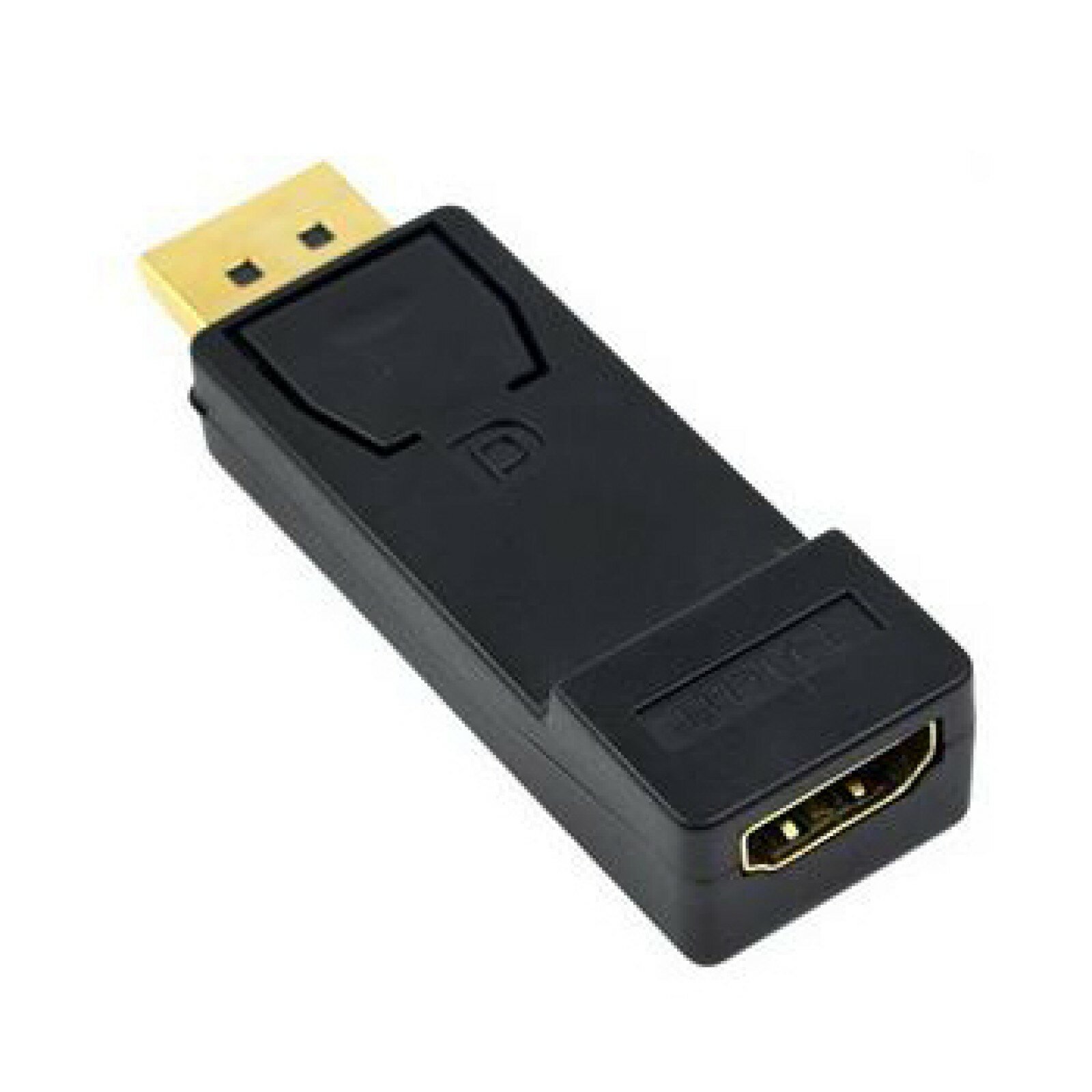 Адаптер-переходник MyPads DisplayPort HDMI с поддержкой аудио и видео, черный