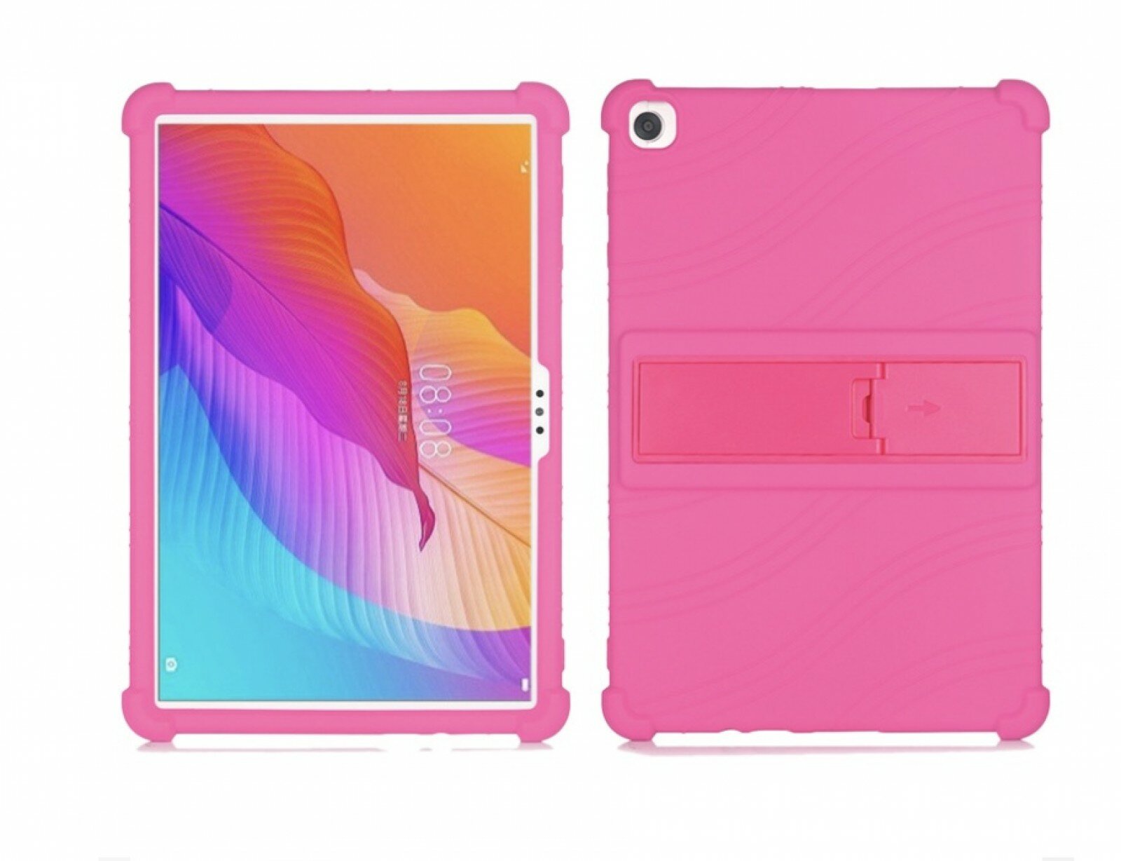 Чехол-накладка MyPads Morbido для Huawei MatePad T 10s LTE / T 10 LTE / C5e из силикона розовая