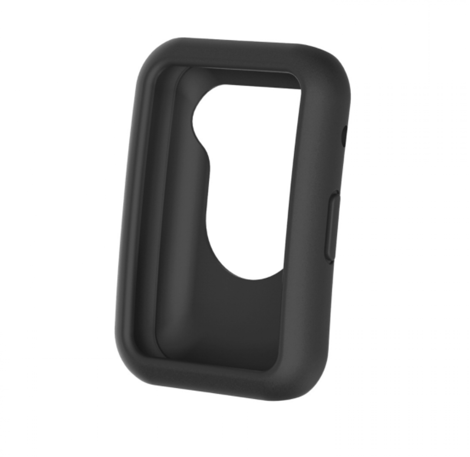 Защитный бампер-чехол MyPads для Huawei Watch Fit (2021) из прочного силикона черный