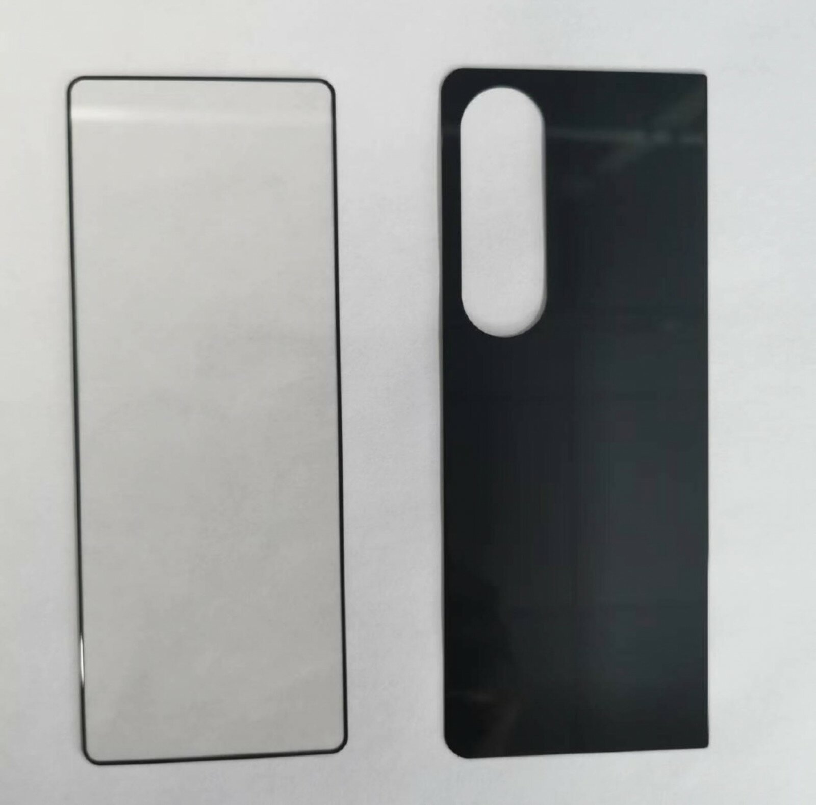 Защитное стекло MyPads 5D Forti Glass для Samsung Galaxy Z Fold4 с олеофобным покрытием, комплект перед+зад