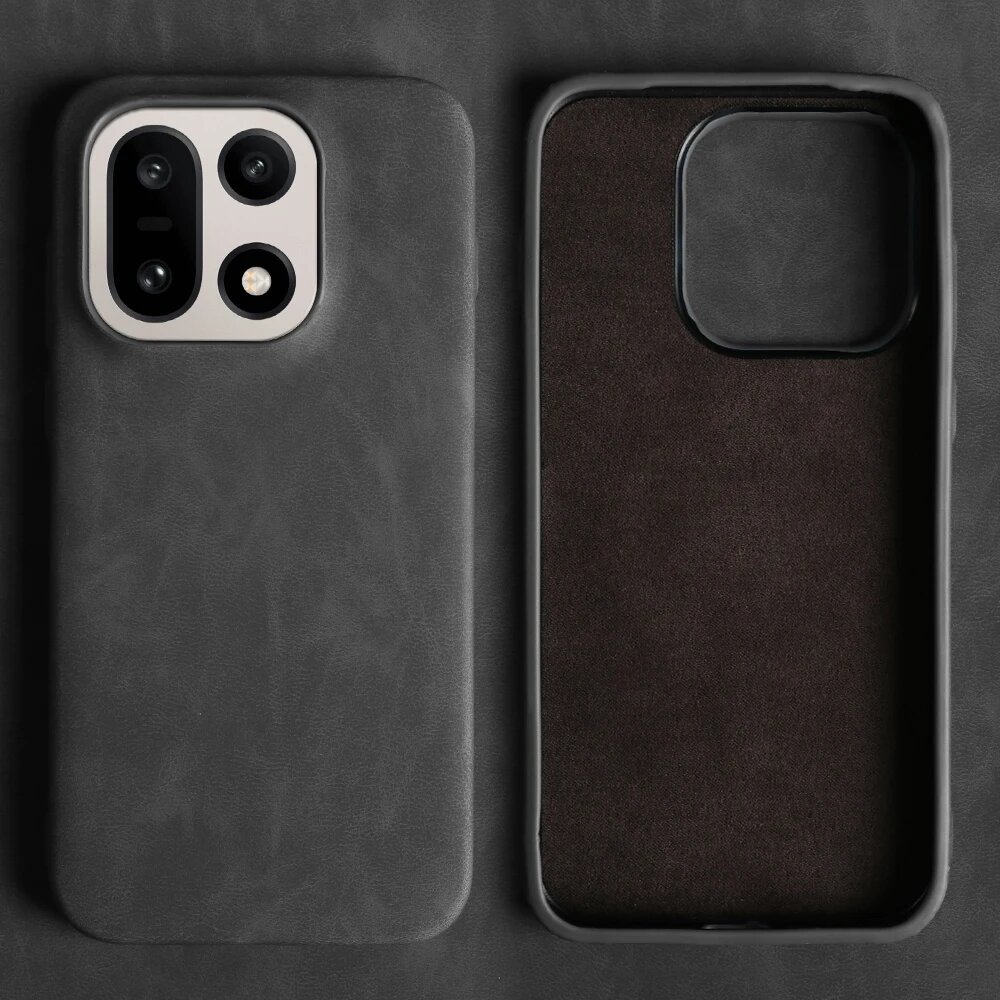 Кожаный чехол OnePlus 10R, Dark Gray A26307