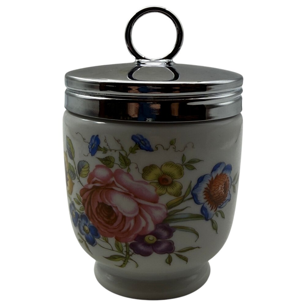 Кодлер "Роза", на 2 яйца, в упаковке, жаропрочный фарфор, 1980-1990 г, Royal Worcester, Англия