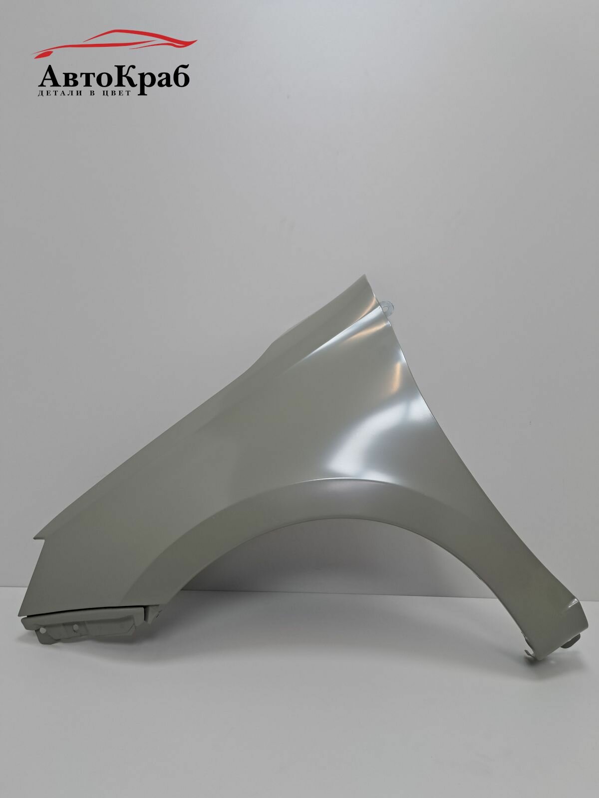 Крыло переднее левое металлическое без повторителя для Лада Гранта ФЛ 2018 - 2026 г. Аналог