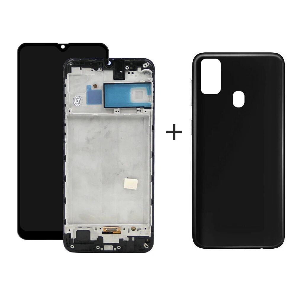Дисплей в сборе Samsung M21 Black Frame Cover