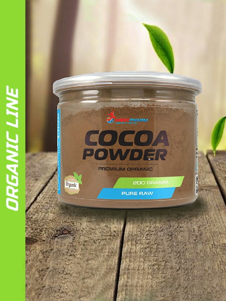Organic Line Cocoa Powder Premium 200 гр, 40 порций