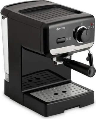 Кофеварка VITEK VT-1502, рожковая, черный
