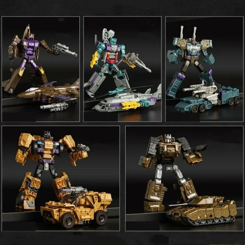 5 в 1 трансформер Робот Bruticus Devastator Оптимус Прайм Бамблби игрушка высота 32 см, подарок для мальчика