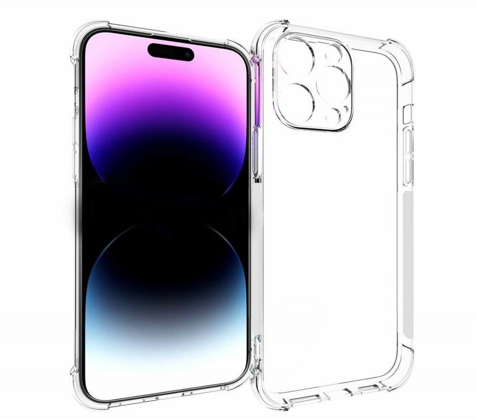 Чехол MyPads Tocco для iPhone 15 с усиленной защитой углов, прозрачный противоударный бампер