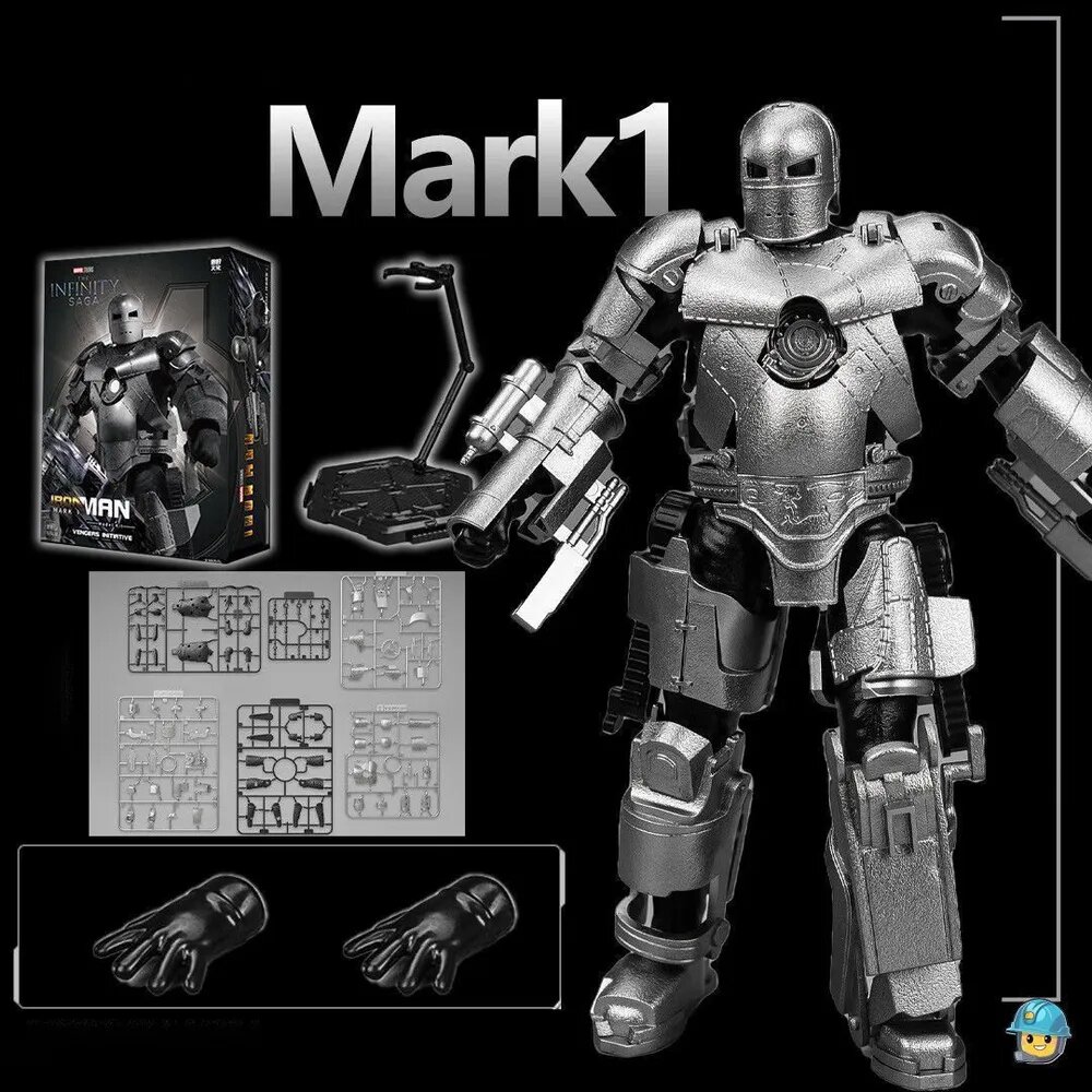 Fondjoy 1/12 Mark1 Железный человек Сборная модель Игрушка PVC 15см