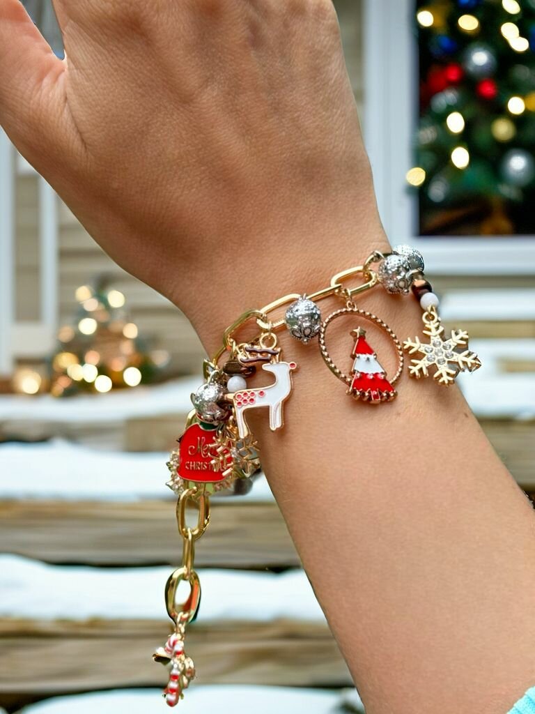 Новогодний браслет