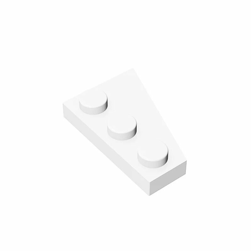 Белый левый кирпич LEGO 3x2