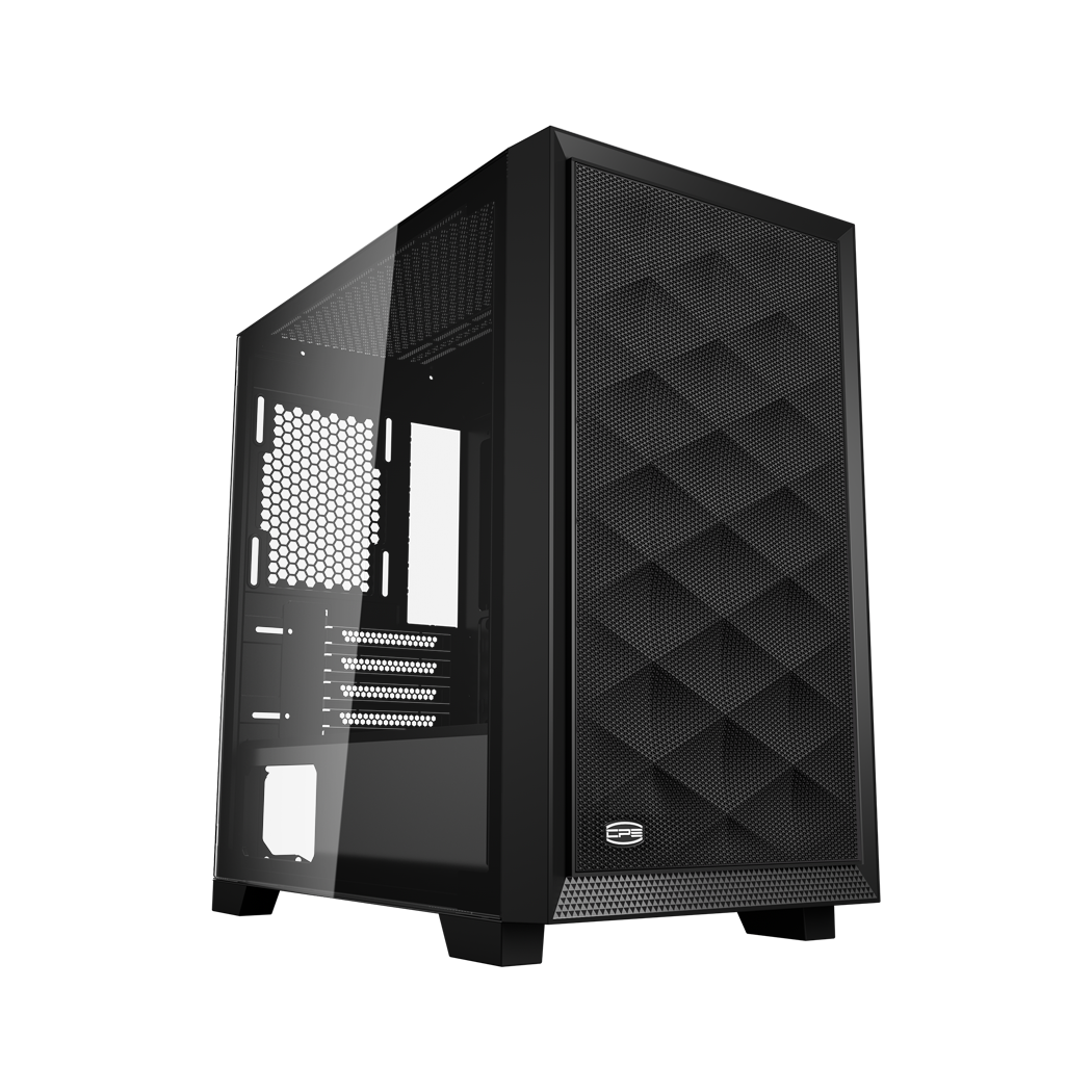 Корпус для ПК PCCOOLER C3D310 BK, mATX, закаленное стекло, без БП, черный