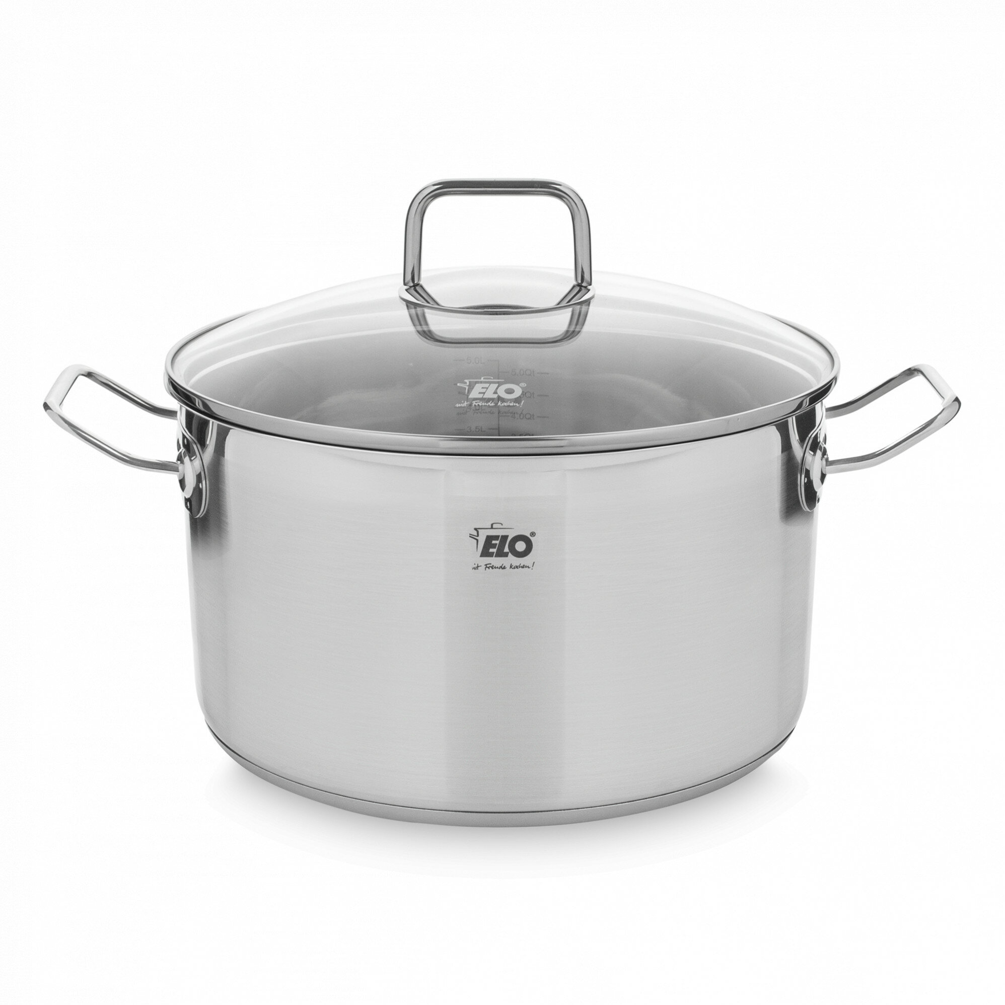 Кастрюля ELO Profi Duo Therm 40224, 5.3 л, нержавеющая сталь