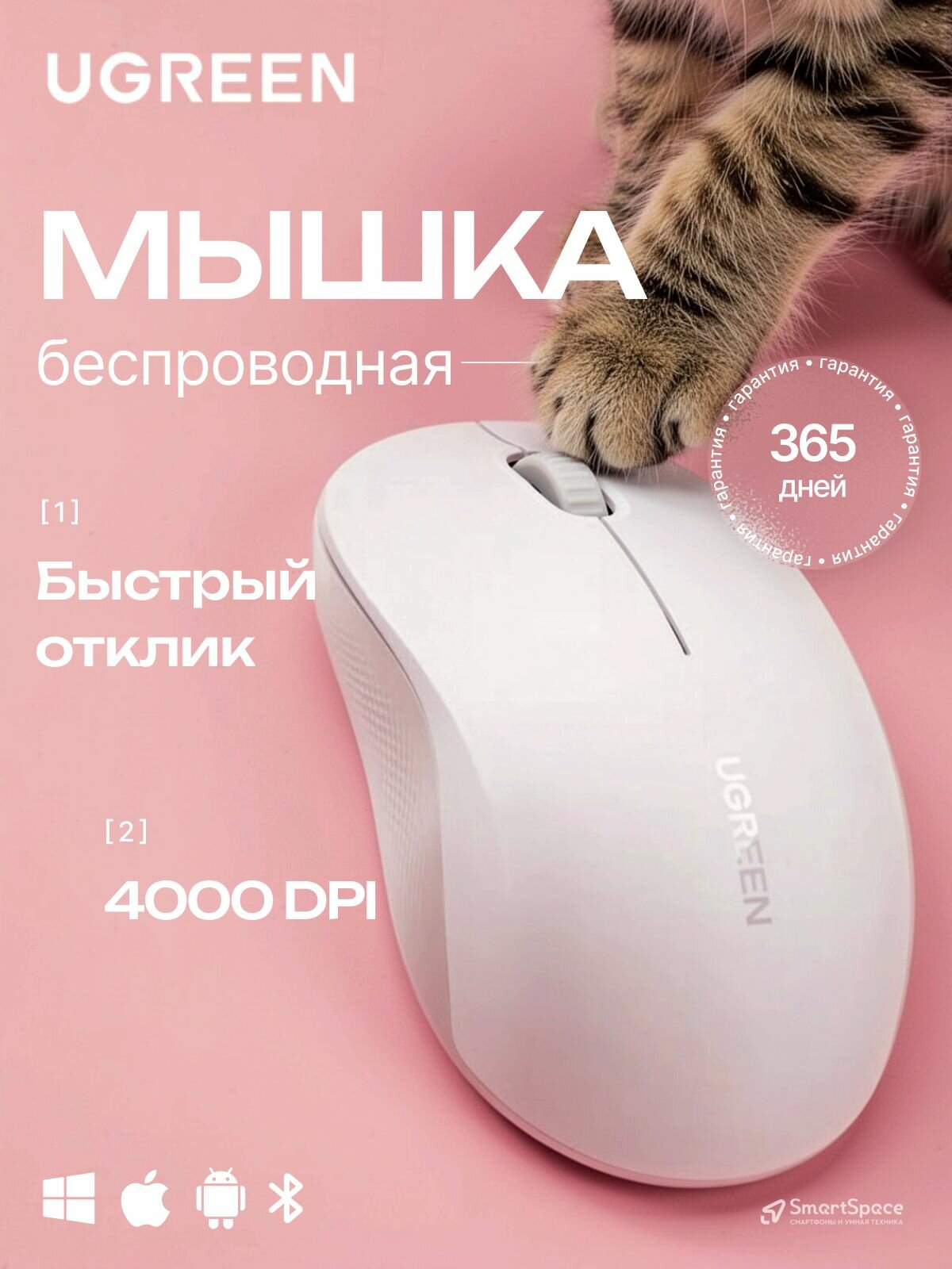 Беспроводная мышь UGREEN M331