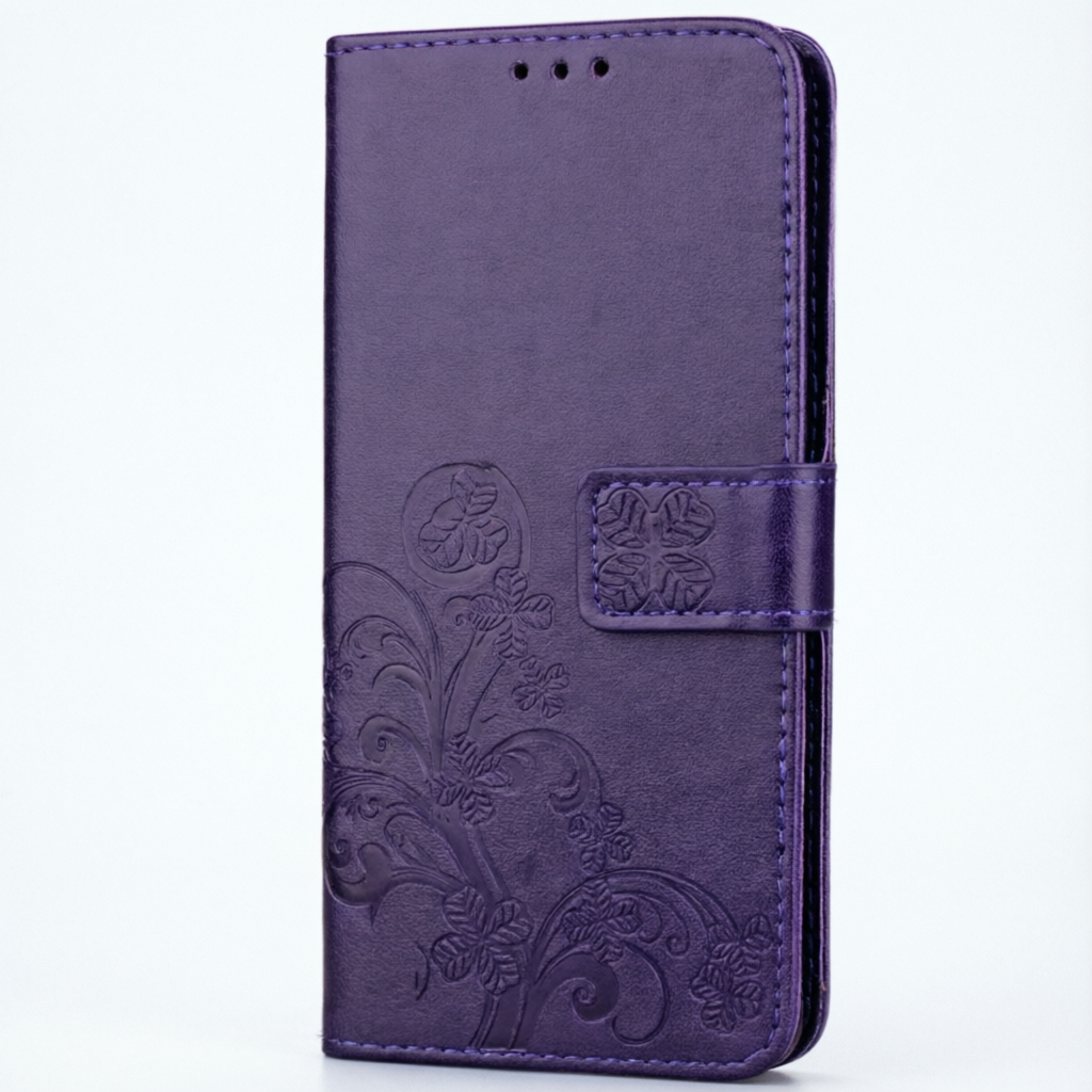 Чехол-книжка Mypads для Huawei P40 Lite E (ART-L29) / NFC (ART-L29N) фиолетовый с красивыми узорами