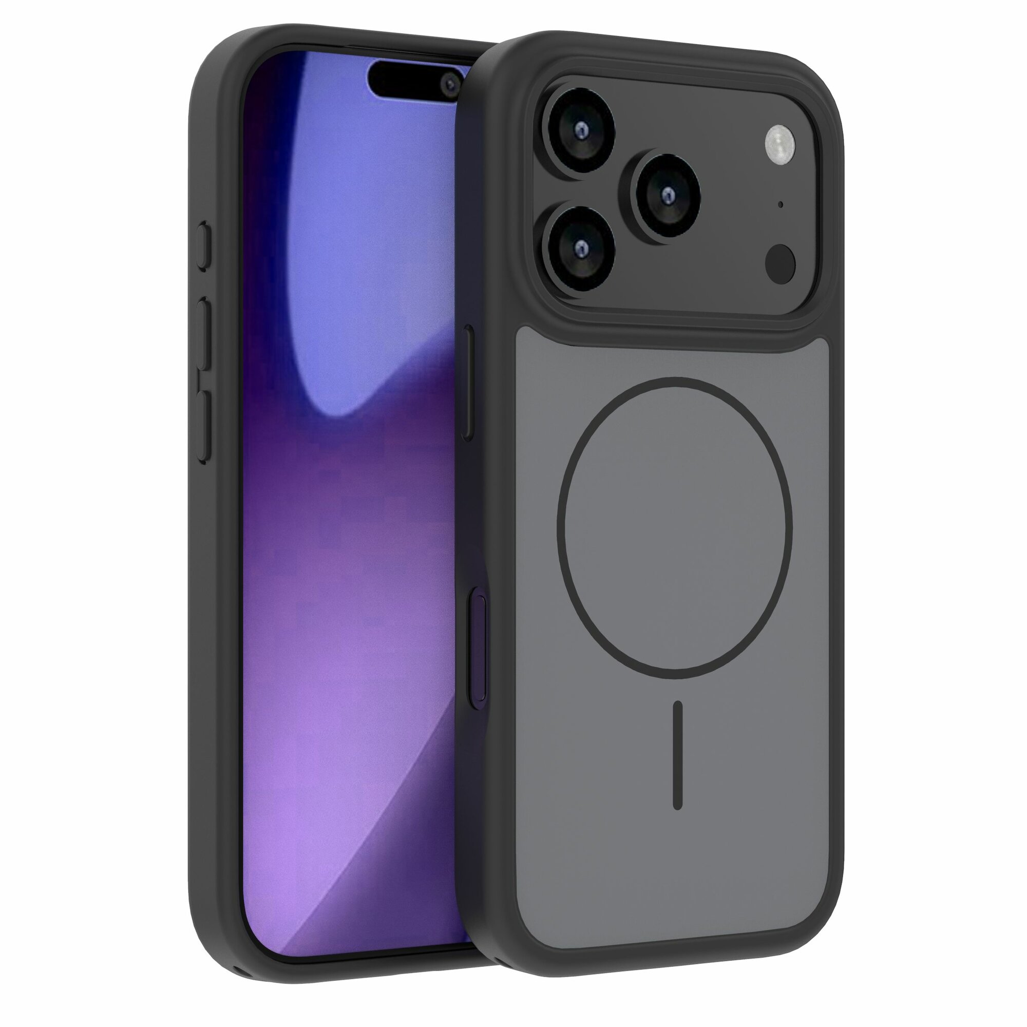 Противоударный чехол Supreme Two-tone Case с поддержкой MagSafe для iPhone 17 Pro (черный)