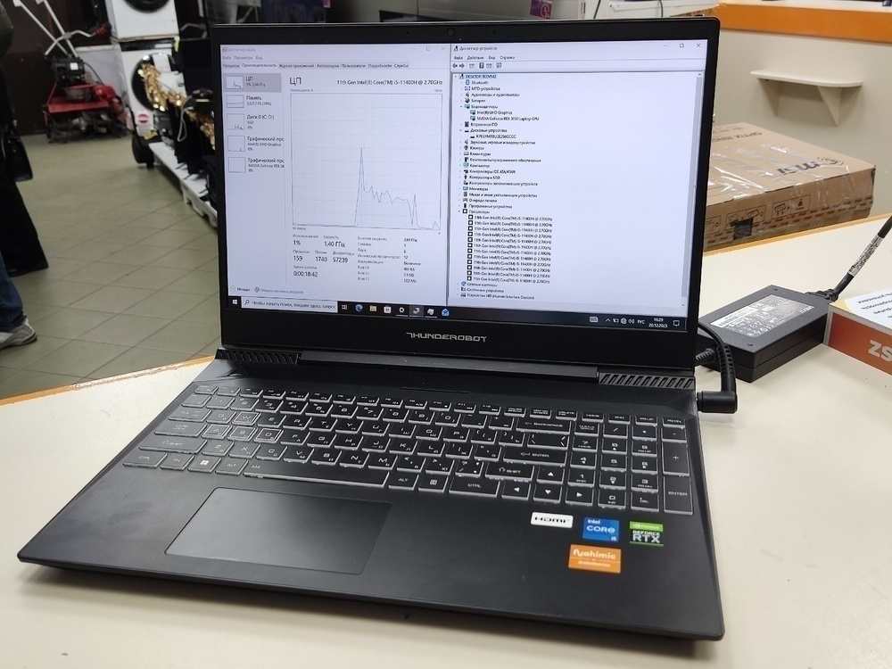 Ноутбук игровой Thunderobot 911 Air Wave D (i5-11400H/RTX3050/8Gb/SSD256), б/у, уценка