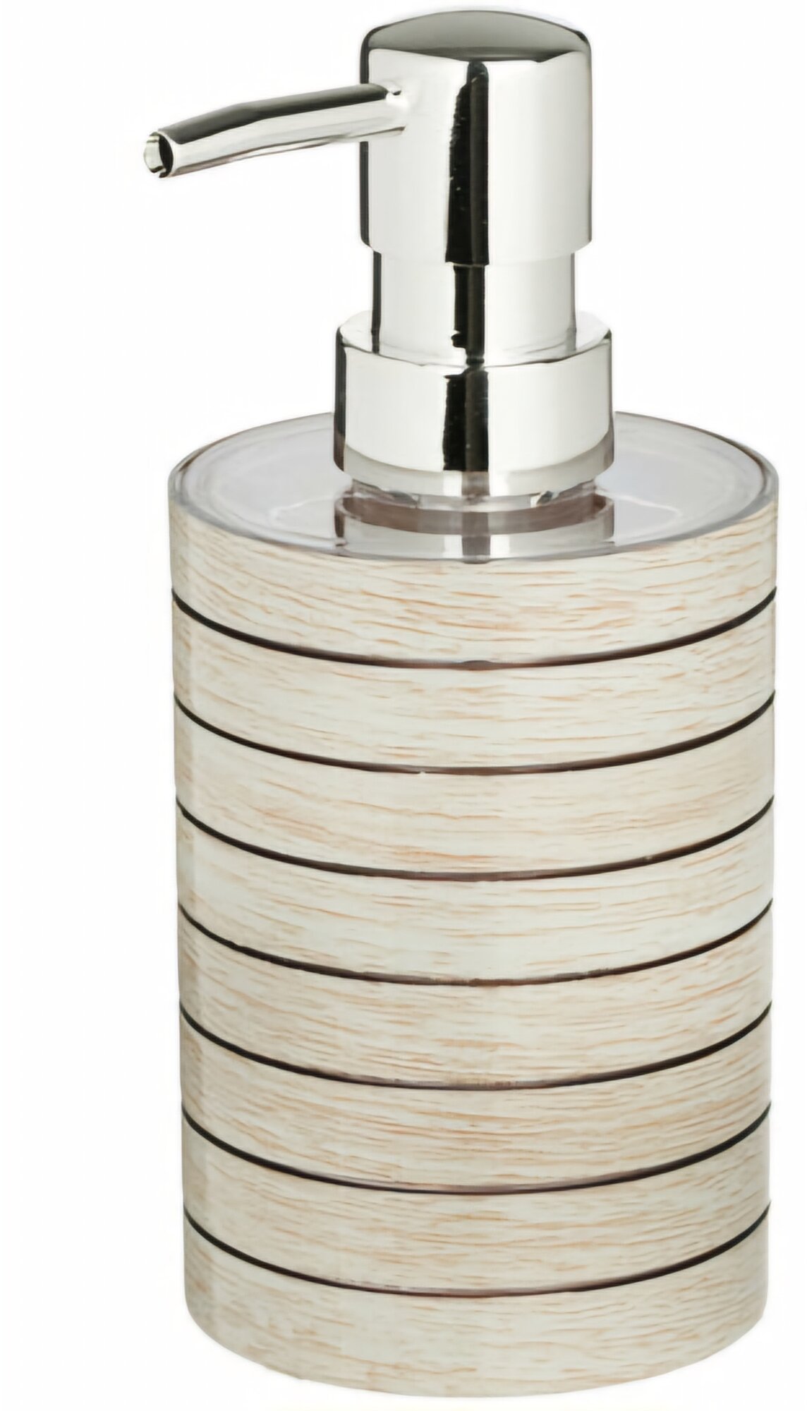 Дозатор для жидкого мыла VETTA "Тепло дерева", цвет белый матовый