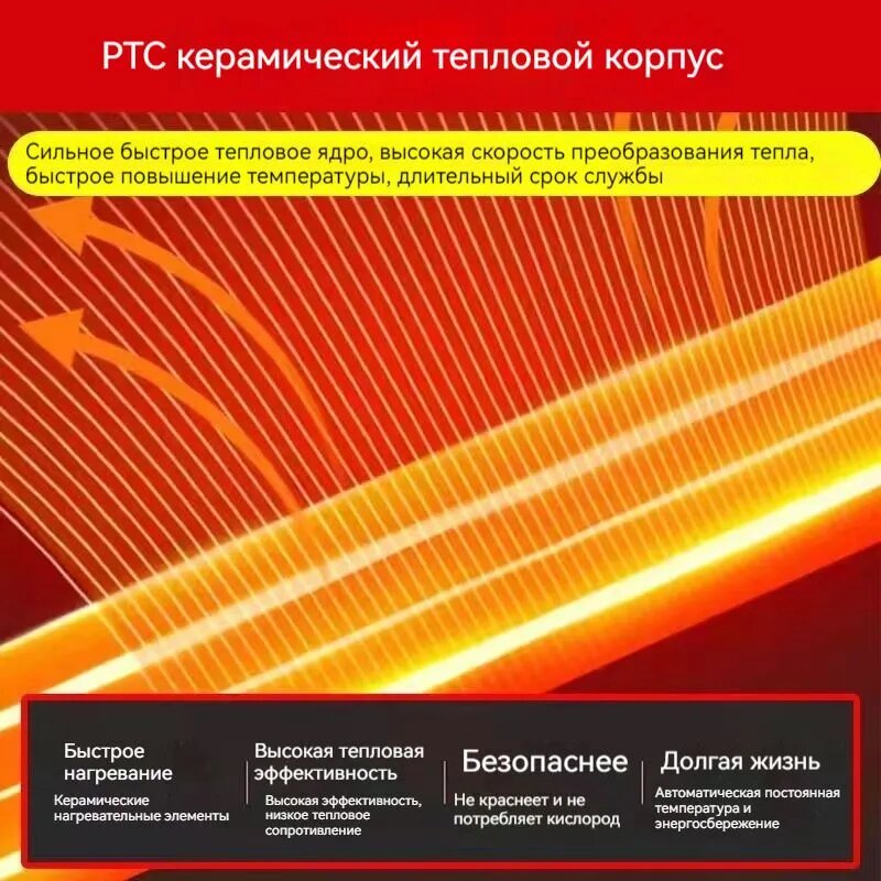 Электрический камин с эффектом пламени 2000 Вт, настольный/напольный, черный/белый, 3D моделирование пламени — фото 1