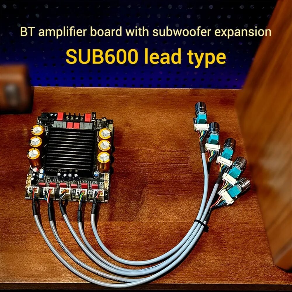 Плата усилителя Bluetooth с расширением для сабвуфера SUB600 lead type