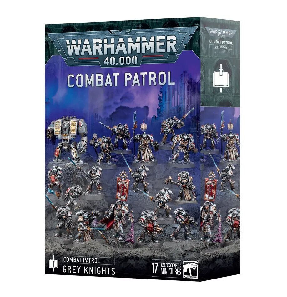 Набор миниатюр Warhammer 40000 COMBAT PATROL: GREY KNIGHTS 2025 - 17 миниатюр