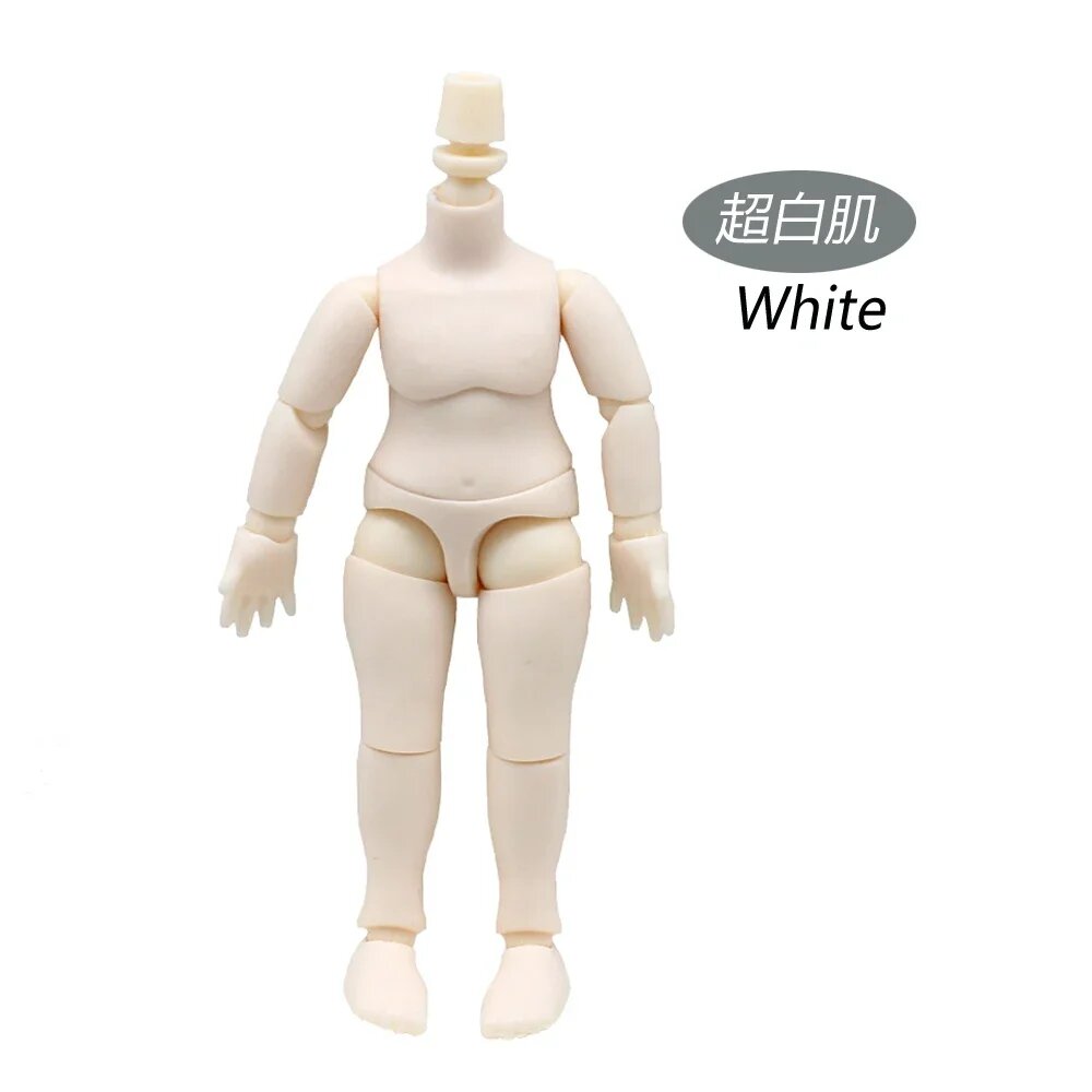 11 см OB11/DOD BJD телесные детские куклы подвижные шарнирные 1/12 BJD куклы Obitsu11, GSC 5 цветов кожаный корпус шарнирного тела куклы