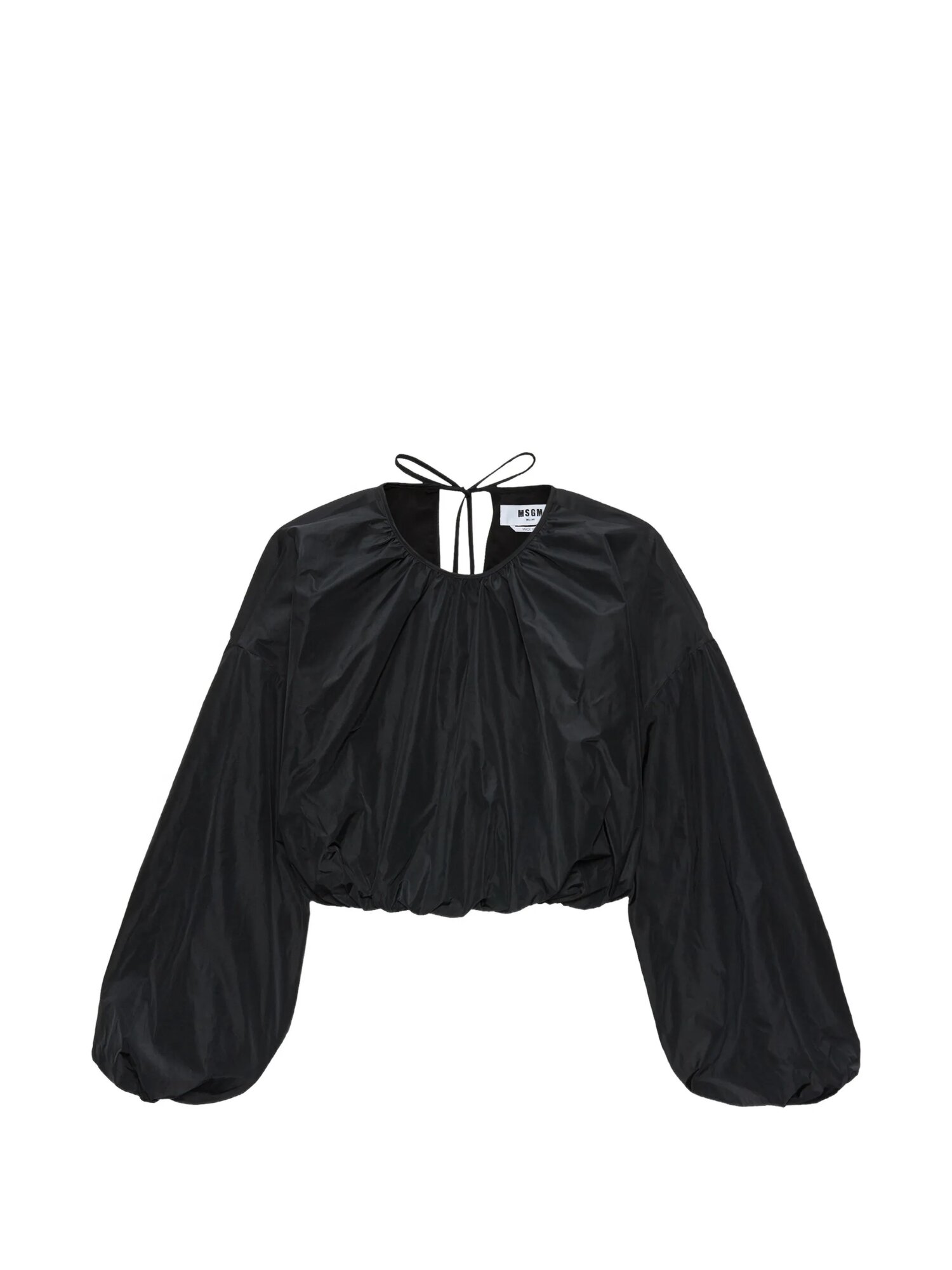 Блуза Gathered balloon-sleeves blouse