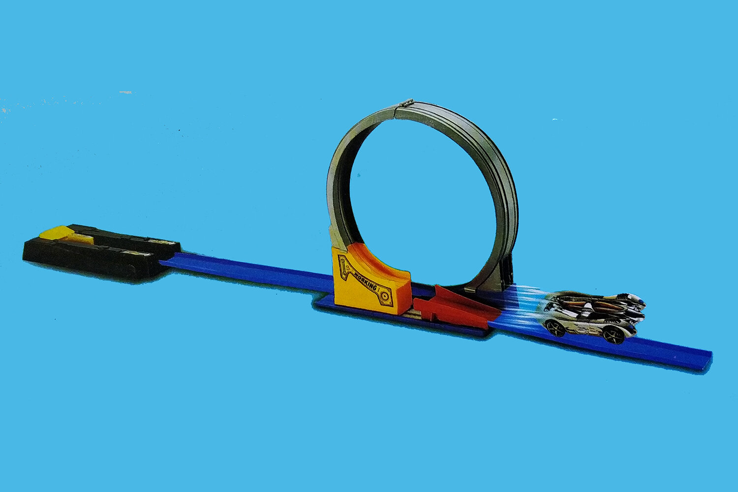 Трек Хот Вилс Hot Wheels 921 Скоростной трек на 1 машину, 1 машинка — фото 1