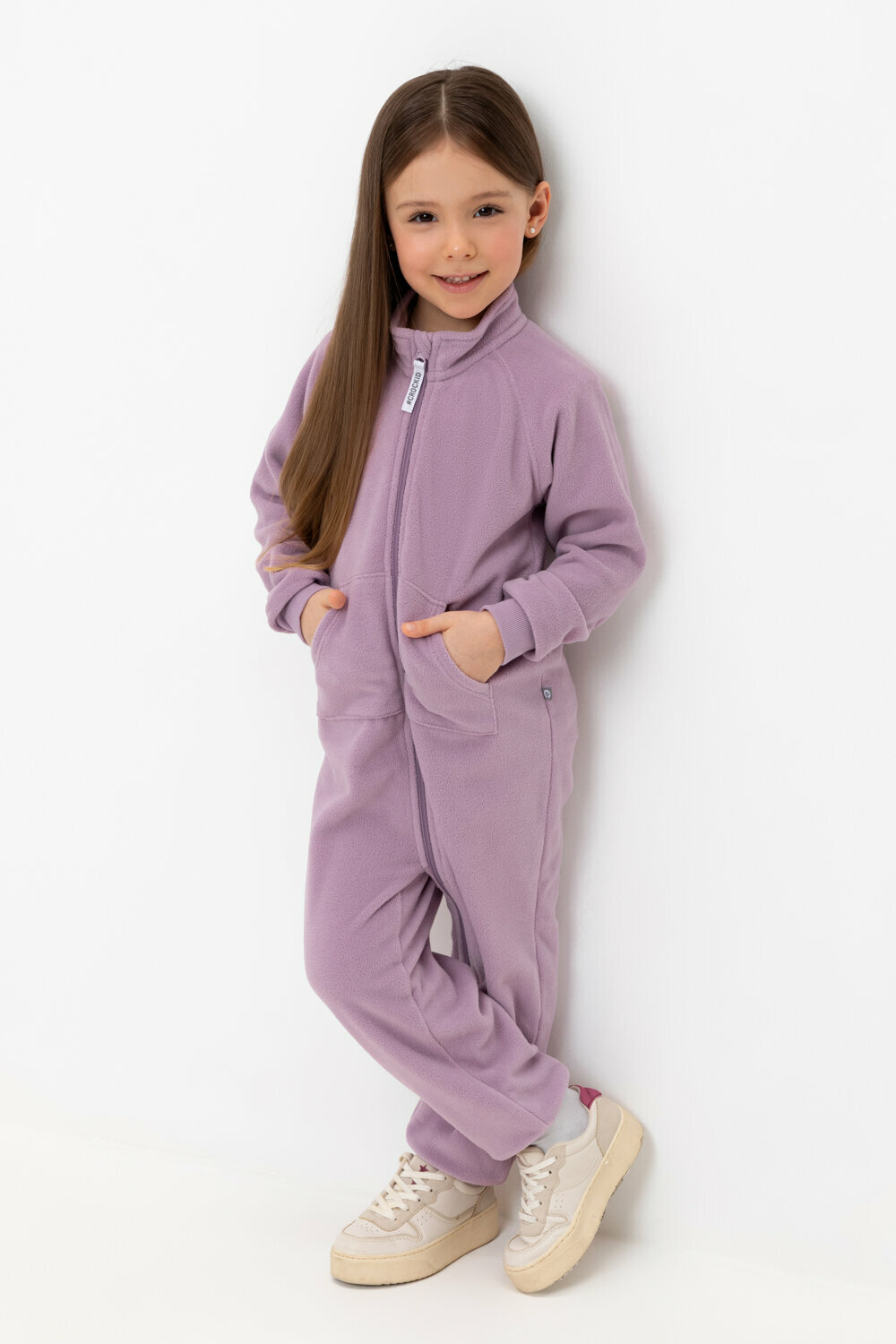Комбинезон флисовый на молнии для девочки