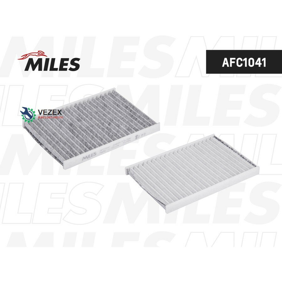 MILES AFC1041 Фильтр салона CHERY BONUS (A13) 01.03- 1.5/TIGGO 2 11.16- 1.5 угольный AFC1041