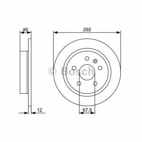 Диск тормозной Bosch 0986479C73