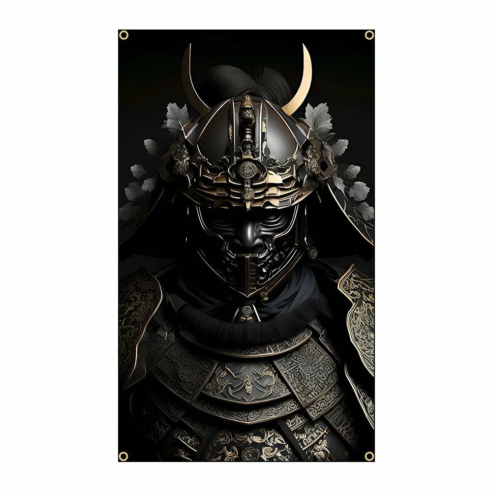 3X5FT 90X150cm крутой японский самурайский флаг полиэстер с принтом для дома или уличного украшения баннер подарки