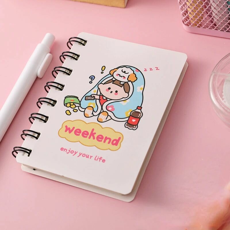 Дневник-ноутбук: Адаптивный минусовой рулонный блокнот в стиле авокадо для школы и офиса