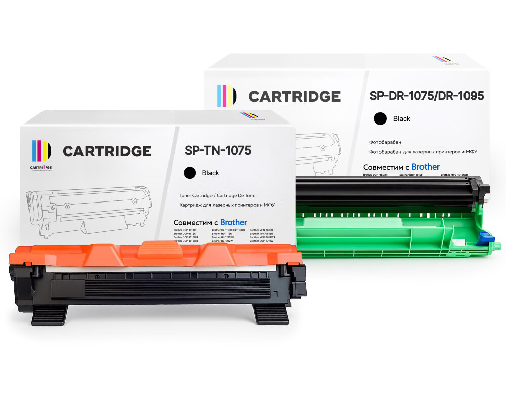Комплект картридж SP TN-1075 + фотобарабан DR-1075 для Brother
