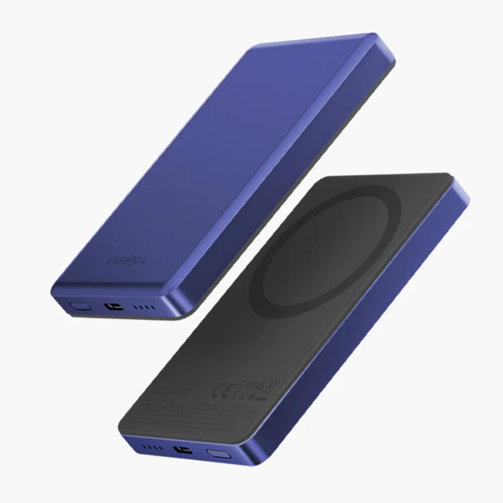 Ультратонкий внешний аккумулятор EnergEA Alupac Mini 5K, 5000MAH MAGSAFE - синий (Indigo Blue)