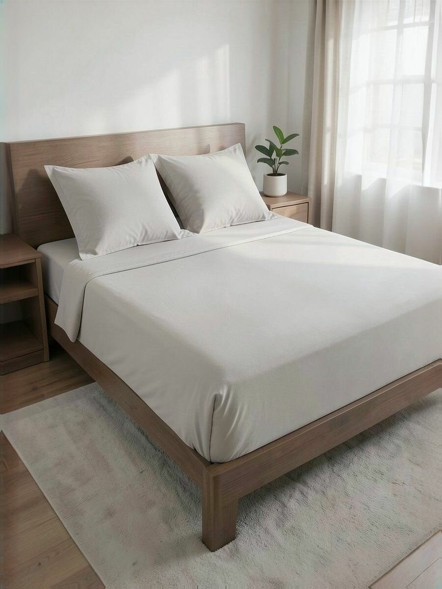 Простыня махровая (производство Иваново): "Весенний ландыш" - размер 200х200, высота борта 20 см.