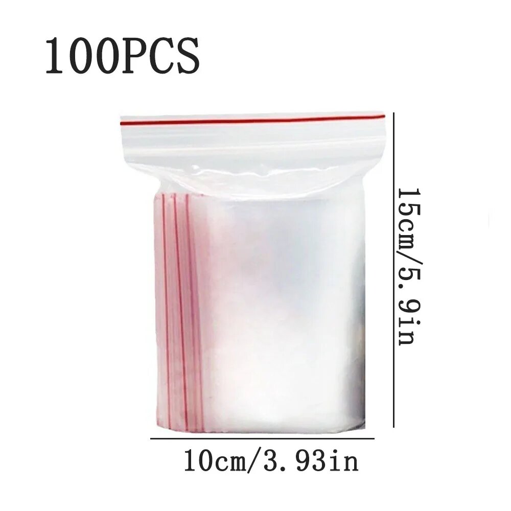 Пакеты zip-lock 10x15 см, 100 шт, Цвет: 10x15cm