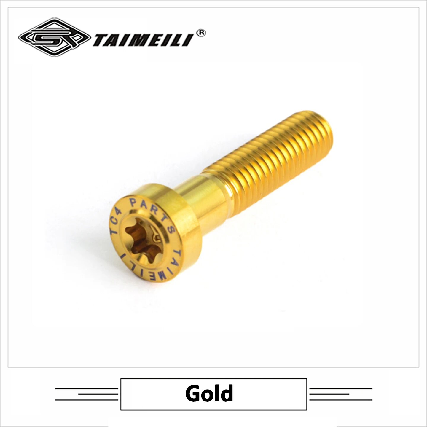 Золотой винт TAIMEILI M8x30mm из титанового сплава